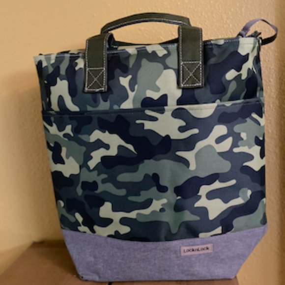 Kitchen | Locknlock Insulated Tote Bag With 3 Containers With Handles ...